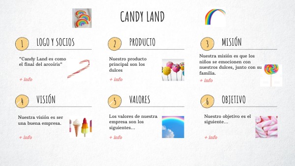 Candy Land. "Llega al Final del Arcoíris" | Genially