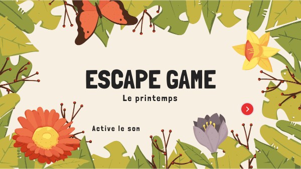 escape game printemps/paques | Genially