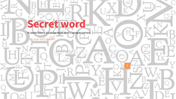 Secret word | Genially
