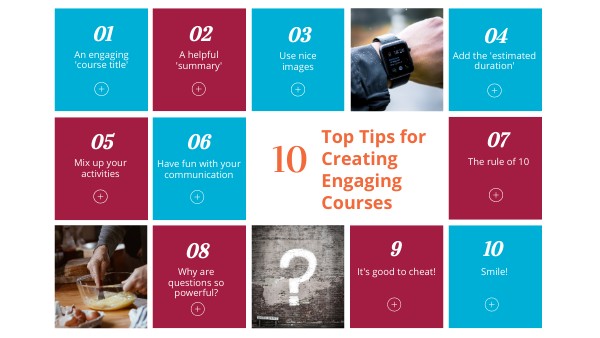 Top tips for creating courses