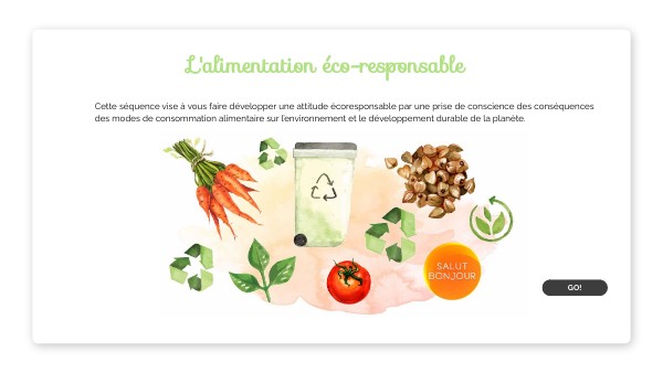 L'alimentation éco-responsable 2 | Genially