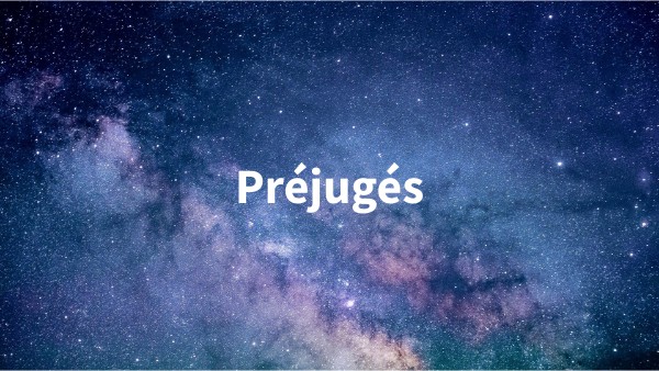 Préjugé