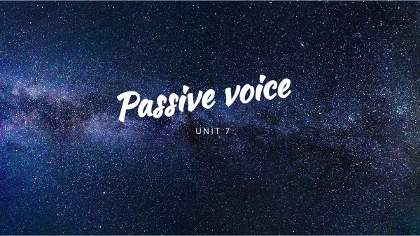 Passive Voice | Genially