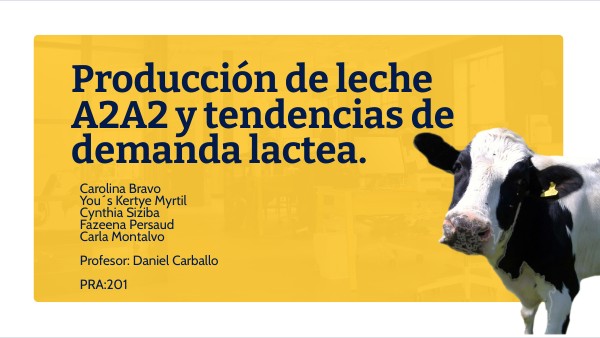 Leche A2A2 | Genially