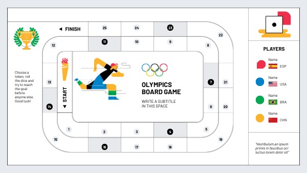OLYMPICS BOARD GAMEi | Genially