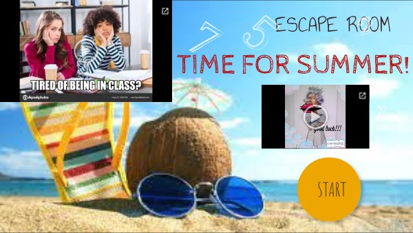 Time For Summer! Escape Room | Genially