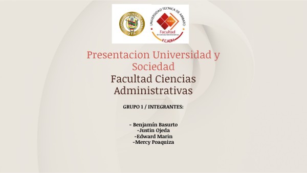 Presentación - FCADM