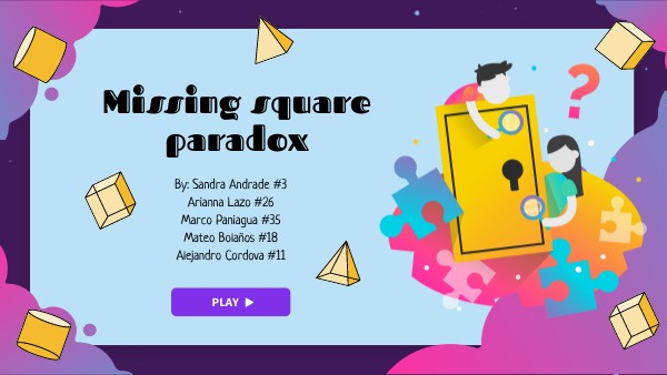 Missing square paradox