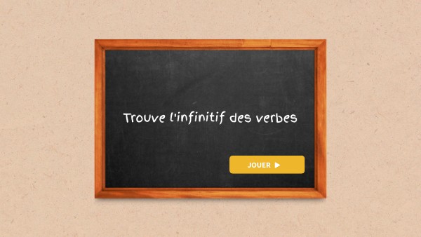 infinitif des verbes