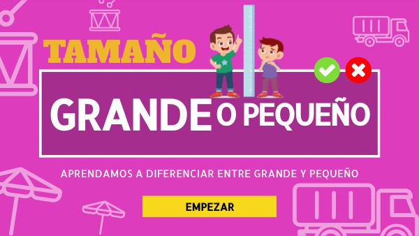 Tamaños grande o pequeño