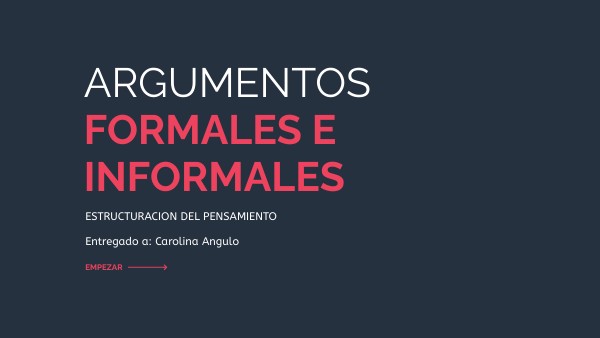FORMALES E INFORMALES