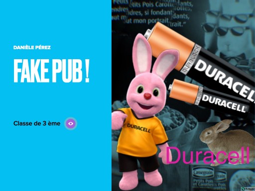 Fake pub, 3ème distanciel | Genially