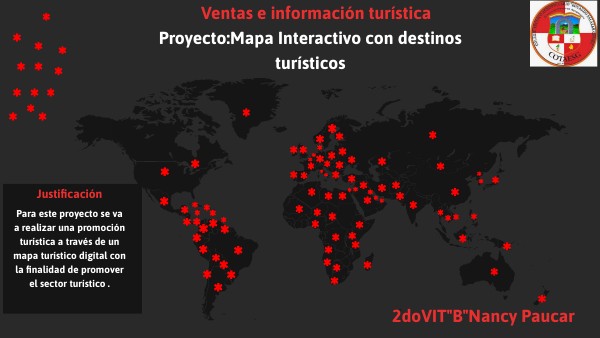 Mapa interactivo con destinos turísticos Internacionales | Genially
