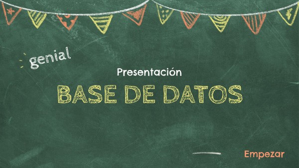 Presentación Base de Datos | Genially