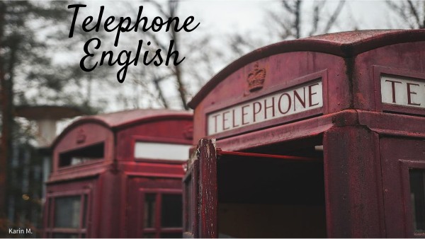 Telephone English | Genially