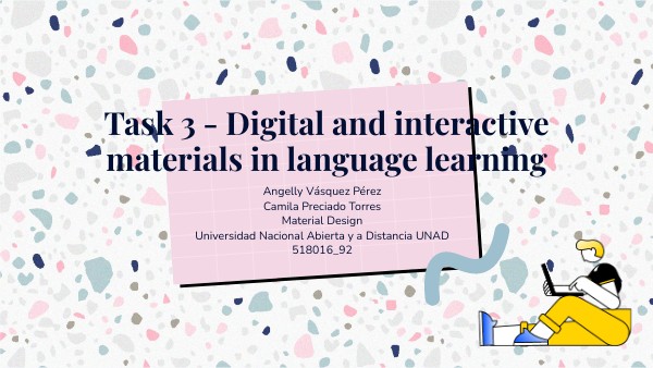 Task 3 - Digital and interactive materials in language learning
