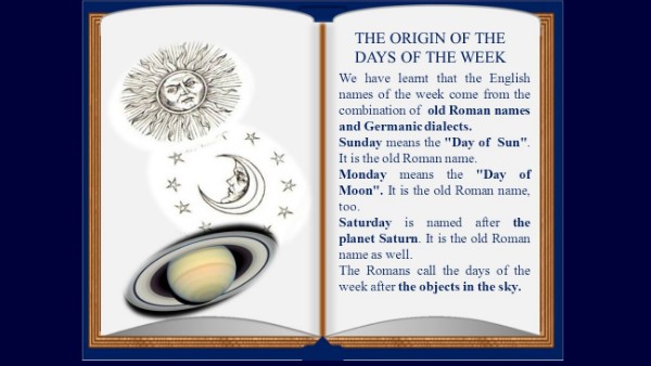 origin of the days of the week