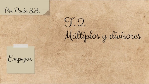 Juego Múltiplos y divisores. | Genially