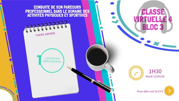 CV 4 et 5 BLOC 3 de la formation CQP ALS | Genially