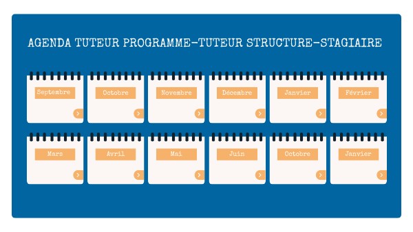 AGENDA TUTEUR PROGRAMME-TUTEUR ENTREPRISE-STAGIAIRE | Genially