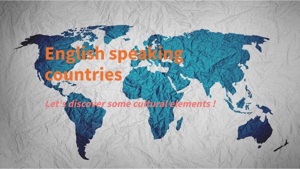 English speaking countries - cultural elements (séance CM2) | Genially