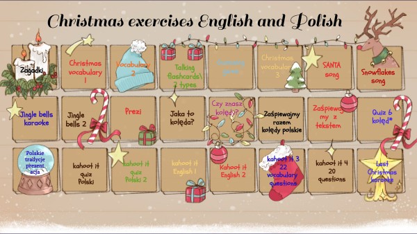Christmas exercises | Genially