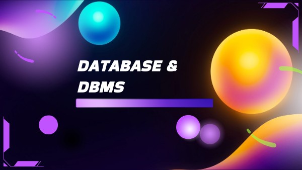 DATABASE E DBMS