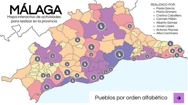 MAPA INTERACTIVO DE ACTIVIDADES EN MÁLAGA