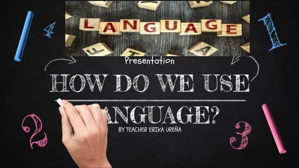 hOW DO WE USE LANGUAGE?
