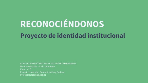 Proyecto identidad