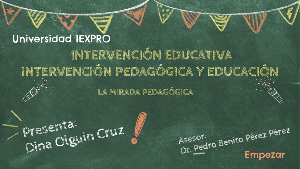 Intervención educativa/pedagogica | Genially