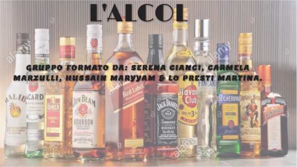 presentazione alcol