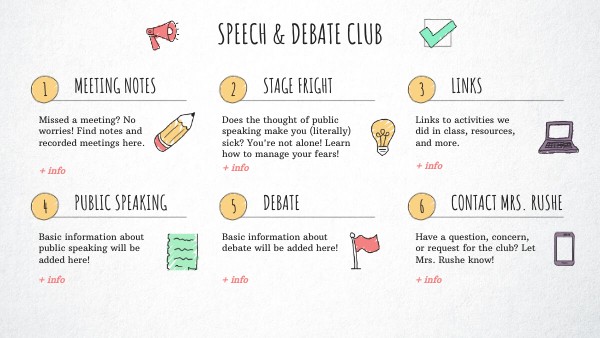 Speech & Debate Club 2022-23 | Genially