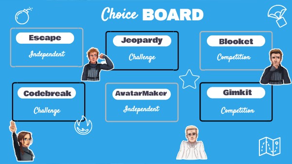Mockingjay Review Choice Board | Genially