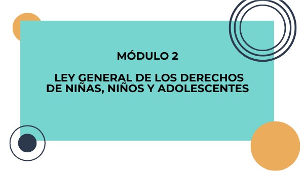 Modulo 2 Ley General de los derechos de NNA | Genially