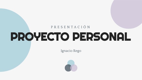 Presentacion Proyecto personal | Genially