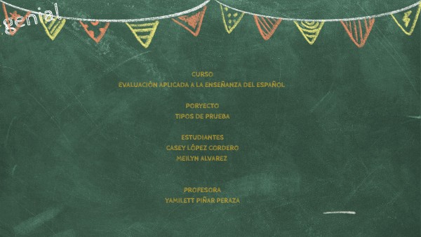 Tipos de pruebas | Genially