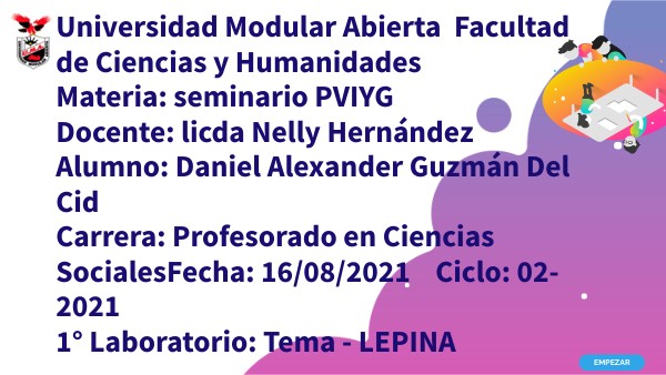 PRESENTACIÓN LEPINA | Genially