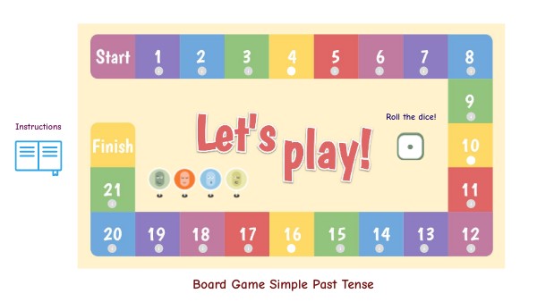 Board game Simple Past