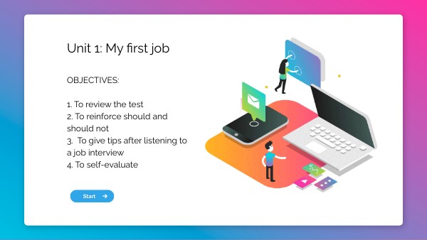 9. Job interview/should shouldn't