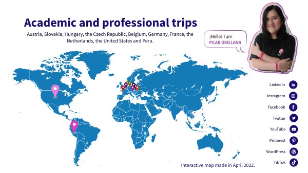 Interactive maps in Genially