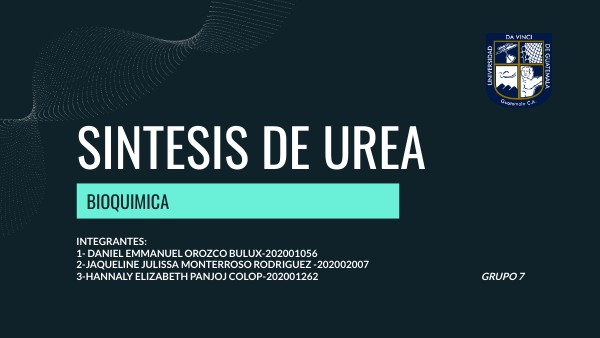 Sintesis de Urea