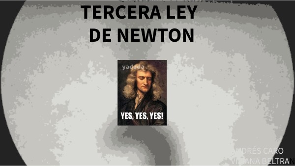 3RA LEY DE NEWTON