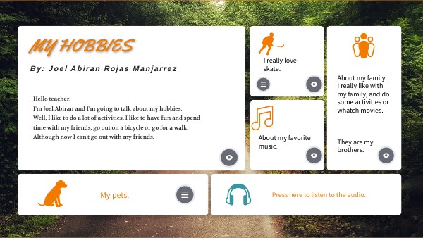 My hobbies | Genially