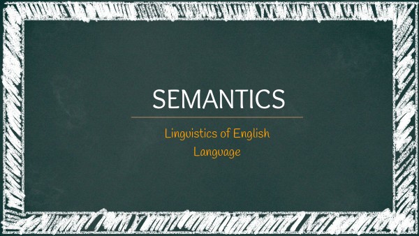 Semantics | Genially