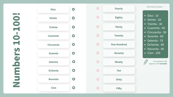Numbers 10-100 | Genially