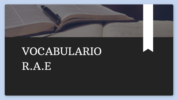 VOCABULARIO | Genially