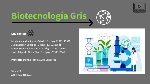 Biotecnología Gris | Genially