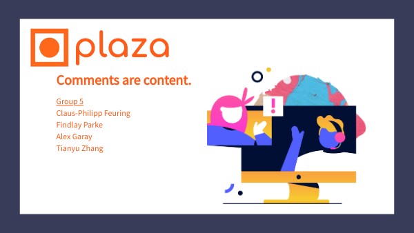 PLAZA PRESENTATION - Early Adopters Group 5