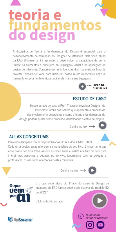 TEORIA E FUNDAMENTOS DO DESIGN | Genially
